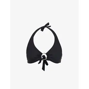 Melissa Odabash Brussels Ring-embellished Bikini Top - Black