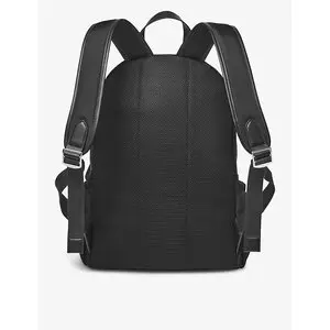 ASPINAL OF LONDON Logo Woven Backpack - Black