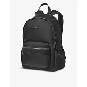 ASPINAL OF LONDON Logo Woven Backpack - Black