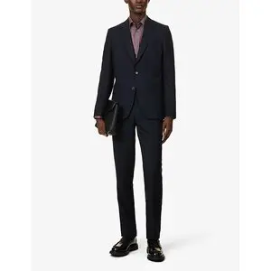 Paul Smith A Suit To Travel In Structured-shoulders Regular-fit Tapered-leg Wool Suit