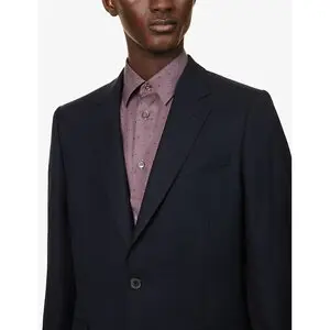Paul Smith A Suit To Travel In Structured-shoulders Regular-fit Tapered-leg Wool Suit