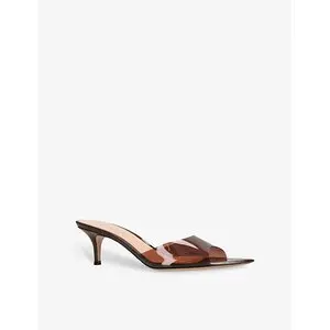 GIANVITO ROSSI Vernice Open-toe Pvc Heeled Mules