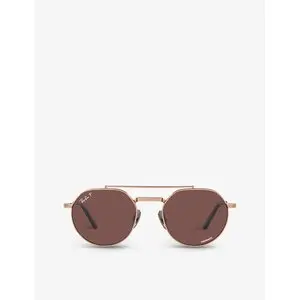 Ray-ban Titanium Aviator Sunglasses - Gold