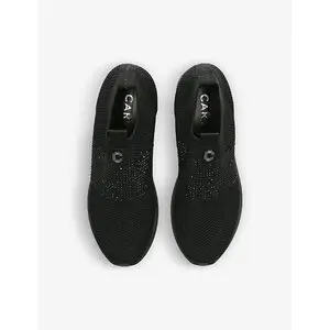 Carvela Janeiro 2 Crystal-embellished Knitted Trainers