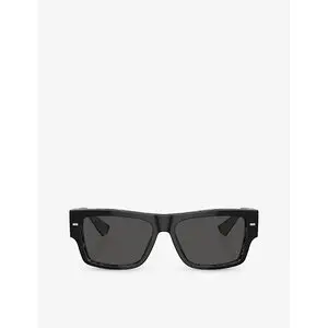 Dolce & Gabbana Dg4451 Rectangle-frame Sunglasses - Black