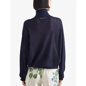 Prada Oversized-fit Cashmere Turtleneck Jumper