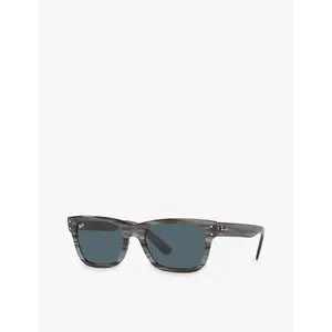 Ray-ban Rectangular-frame Acetate Sunglasses