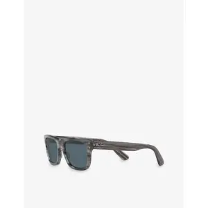 Ray-ban Rectangular-frame Acetate Sunglasses
