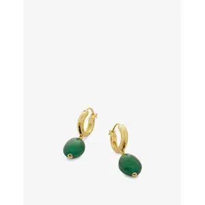 Monica Vinader 18ct Yellow -plated Vermeil Sterling Silver And Onyx Drop Earrings - Gold