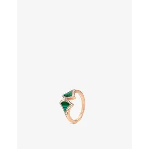 BVLGARI Divas' Dream Malachite And Diamond Ring - Rose Gold