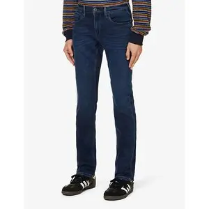 Paige Lennox Slim Fit Jeans With Whiskering And Stretch - Jenkins