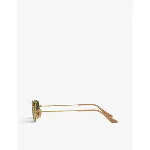 Ray-ban Julie Rectangular Sunglasses - Gold