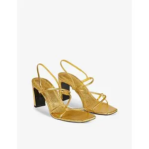 Sandro Faye Strappy Heeled Sandals - Naturels