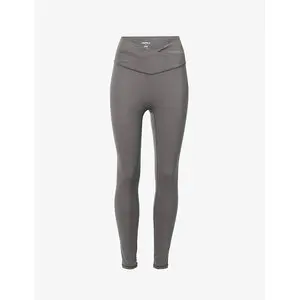 ADANOLA Ultimate Wrap-over Workout Leggings - Dark Grey
