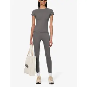 ADANOLA Ultimate Wrap-over Workout Leggings - Dark Grey