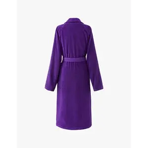 Ralph Lauren Logo-embroidered Relaxed-fit Cotton Bathrobe - Chalet Purple