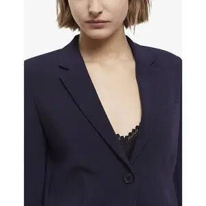 The Kooples Slim-fit Single-breasted Stretch-woven Blazer - Nav03