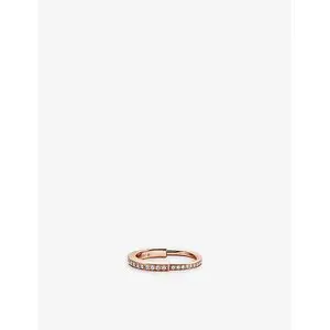 Tiffany & Co. Lock 18ct And 0.36ct Diamond Ring - Rose Gold