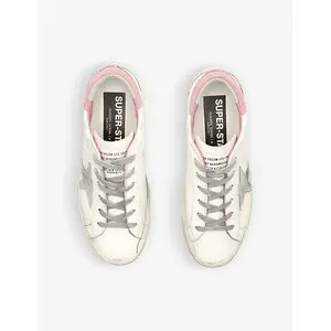 GOLDEN GOOSE Superstar Star-applique Low-top Leather Trainers - White/comb
