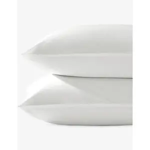 THE WHITE COMPANY Row Cord Egyptian-cotton Housewife Pillowcase 75x50cm - White