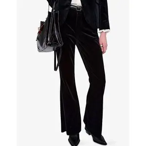 Zadig&Voltaire Flared-leg Cotton- Trousers - Black