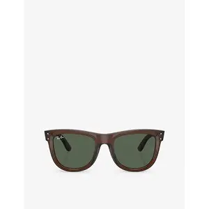 Ray-ban Wayfarer Reverse Square-frame Sunglasses - Brown