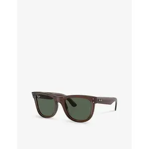 Ray-ban Wayfarer Reverse Square-frame Sunglasses - Brown
