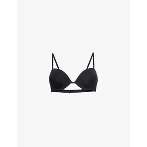 Calvin Klein Demi Sculpted Nylon-blend Bra - Black