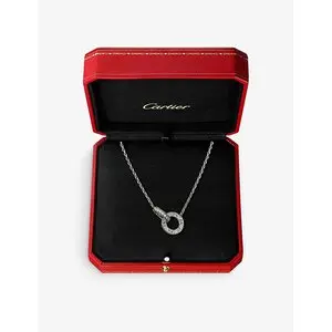 Cartier Love 18ct White-gold And 0.30ct Diamond Necklace
