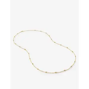 Monica Vinader Orbit Fine Oval Station Necklace