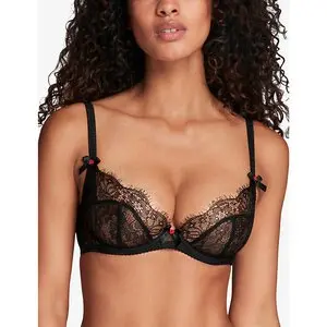 Agent Provocateur Lorna Bow-embellished Lace Bra