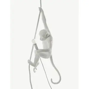 SELETTI Swinging Monkey Resin Lamp 27cm - One-color