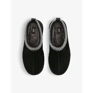 UGG Tazz Platform Shearling-lined Suede Slippers - Black