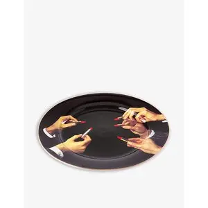SELETTI Wears Toiletpaper Graphic Porcelain Plate 27cm - One-color