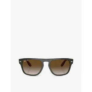 Ray-ban Square-frame Injected Sunglasses - Green