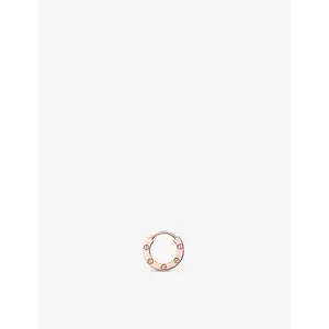 CARTIER Love 18ct Single Hoop Earring - Rose Gold