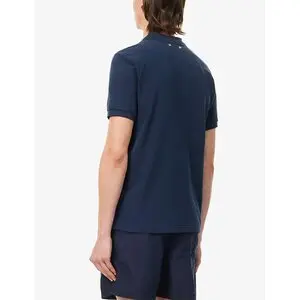 Vilebrequin Palatin Logo-embroidered Cotton Polo Shirt - Bleu Marine