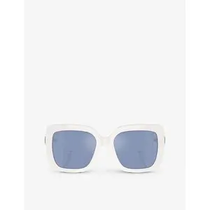 SWAROVSKI Sk6001 Square-frame Sunglasses - White