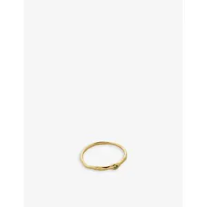Monica Vinader Siren Onyx Ring - Gold