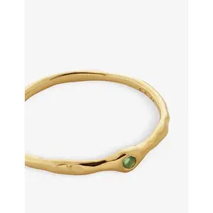 Monica Vinader Siren Onyx Ring - Gold
