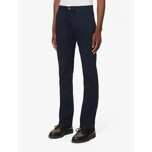 Paige Normandie Straight-leg Mid-rise Stretch-denim Jeans