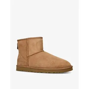 UGG Classic Ultra Mini Logo-patch Ankle Boots - Tan