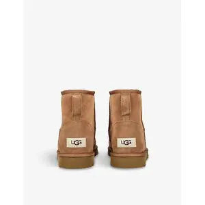 UGG Classic Ultra Mini Logo-patch Ankle Boots - Tan