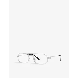 CARTIER Rectangle-frame Titanium Eyeglasses