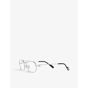 CARTIER Rectangle-frame Titanium Eyeglasses