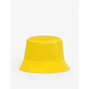 Prada Logo-plaque Nylon Bucket Hat - Yellow