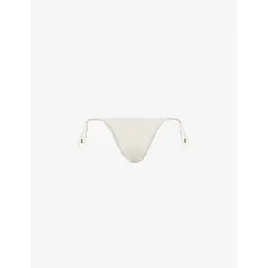 Monday Swimwear Palma High-rise Bikini Bottom - Ivory Rec