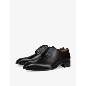 CHRISTIAN LOUBOUTIN Chambeliss Leather Derby Shoes - Black