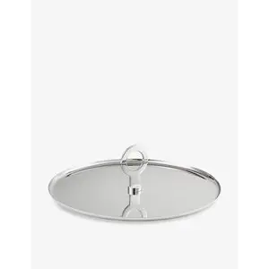 Christofle Circular Polished Stainless Steel Cocktail Plate 27cm - One-color