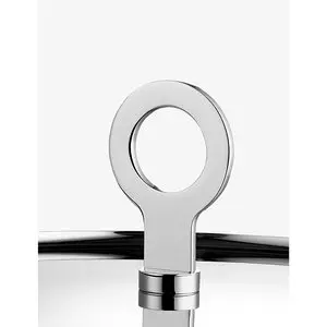 Christofle Circular Polished Stainless Steel Cocktail Plate 27cm